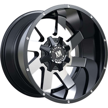 Xm Offroad Xm-322 Wheels Rims 17x9 5x139.7 5x150 Gloss Black Machined ...
