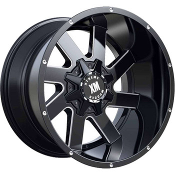Xm Offroad Xm-322 Wheels Rims 20x10 5x114.3 5x127 Gloss Black Milled ...