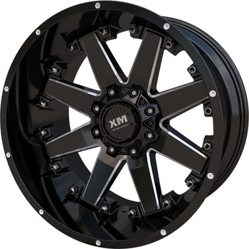 Xm Offroad Xm-334 Wheels Rims 20x10 8x180 Black Milled 12mm ...