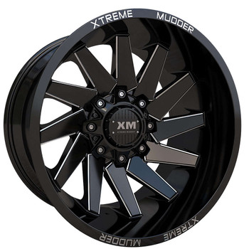 Xm Offroad Xm-344 Wheels Rims 20x10 8x180 Gloss Black Milled -6mm ...
