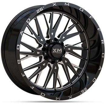 Xm Offroad Xm-354 Wheels Rims 26x12 8x165.1 Gloss Black Milled -44mm ...