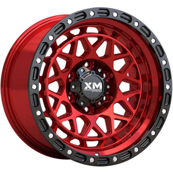 Xm Offroad Xm-701 Wheels Rims 17x9 5x127 Candy Red W/ Black Lip 0mm ...