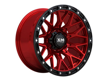 Xm Offroad Xm-704 Wheels Rims 20x9 5x127 Candy Red W/ Black Lip 0mm ...