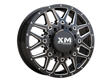 Xm Offroad Dually Xm-900 Wheels Rims 24x8.25 8x210 Black Milled 105mm