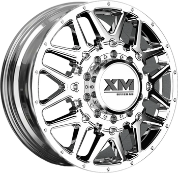 Xm Offroad Dually Xm-900 Wheels Rims 24x8.25 8x210 Chrome 105mm