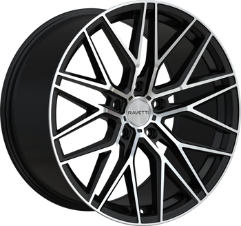 Ravetti M16 20x8.5 5x114.3 Satin Black Machined 38mm Wheels