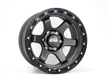 Scale S03 17x9 6x139.7 Gunmetal Black Beadlock -25mm Wheels
