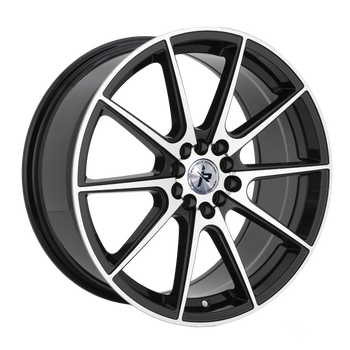 Impact Racing 503 Wheels Rims 18x8 5x108 5x114.3 Gloss Black With ...