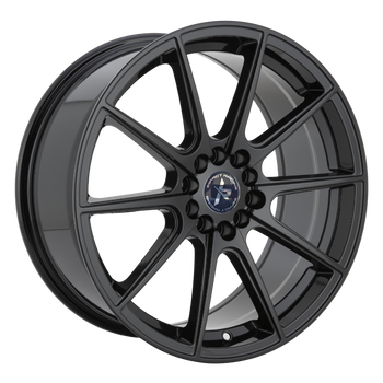 Impact Racing 503 Wheels Rims 18x8 5x110 5x114.3 Gloss Black Milled ...