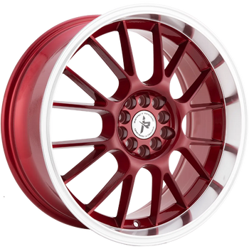 Impact Racing 508 Wheels Rims 18x8 5x100 5x114.3 Candy Red W/ Machined ...