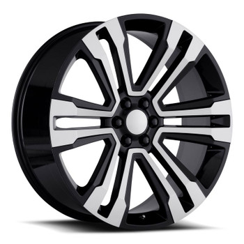 Replica 791 Wheels Rims 24x10 6x139.7 Gloss Black With Machined Face ...