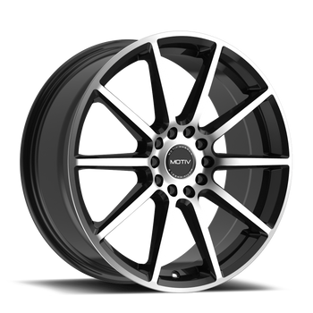 Motiv 431Mb Elicit 17x7.5 5x112 5x114.3 Black Machine 40 Wheels