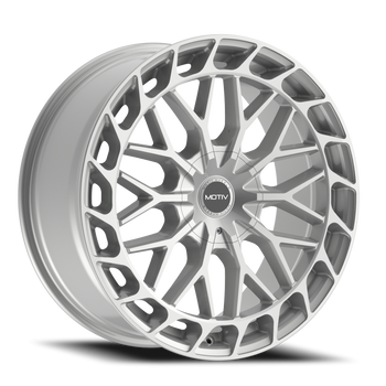 Motiv 442S 16x7.5 5x100 5x114.3 Gloss Silver 40mm Wheels