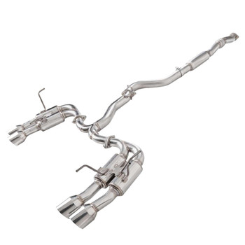 Spec-D 3 Inch Inlet Catback Exhaust w/ Quad Tip | SPE MFCAT3-WRX15Q