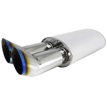 Spec-D Dual 3 DTM Muffler w/ Burnt Tip | SPE MF-RS3DTT
