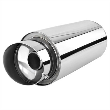 Spec-D Style Spiral Muffler w/ 3 Inch Inlet | SPE MF-SS3413