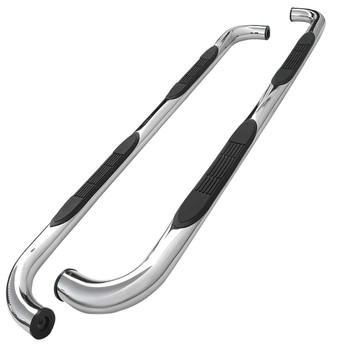 Spec-D 3 Inch Round Side Step Bars | SPE SSB3-F15004SCS2-WB