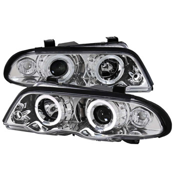 Spec-D Halo Projector Headlights w/ Chrome Housing | SPE LHP-E46994-TM
