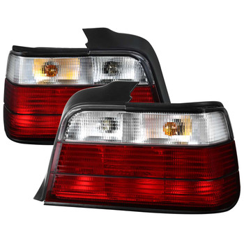Spec-D Clear Red Tail Lights | SPE LT-E364RPW-APC