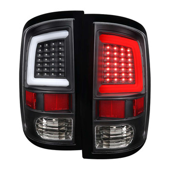 Spec-D Clear LED Tail Light w/ Black Housing | SPE LT-RAM09JMLED-G2-TM