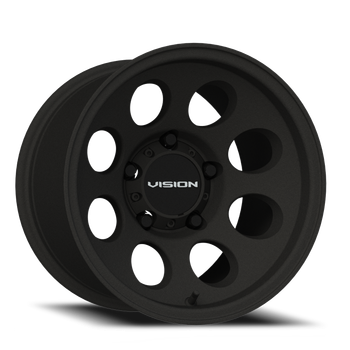 Vision 56 Midway 16x8 5x127/5x5 Satin Black 0mm Wheels