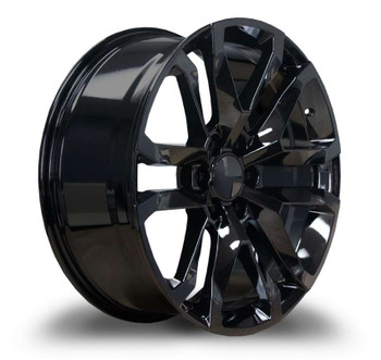 Replica R670 Wheels Rims 22x9 6x139.7 Gloss Black 24mm | 670229613924GB