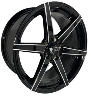 Elegance E002 Wheels Rims 20x8.5 5x114.3 Gloss Black Milled 30mm | E002 ...