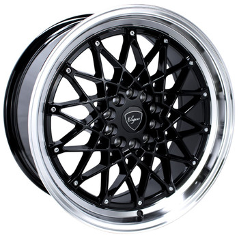 Elegance E24 Wheels Rims 18x8.5 5x114.3 5x120 Gloss Black Machined 30mm ...