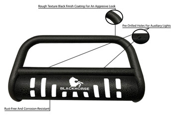 Black Horse Off Road Bull Bar-T | GDRD CBT-B201SP