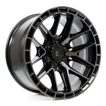 Arena A114 Battle Wheels Rims 20x10 8x170 Gloss Black Machined W/ Dark ...