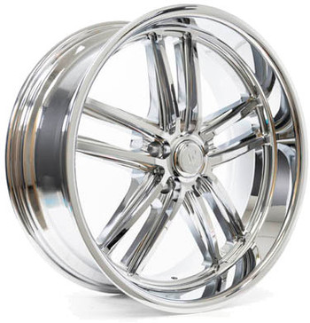 Resto R103 Maverick Wheels Rims 20x9.5 5x120.65 Chrome W/ Milled ...