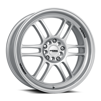 Katana Kr02 Wheels Rims 17x7.5 4x108 4x114.3 Gloss Sliver 40mm | KR02 ...