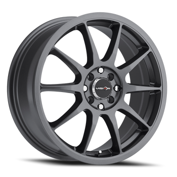 Vision Bane 425 Wheels Rims 15x6.5 4x100 4x114.3 Gunmetal 38mm | 425 ...