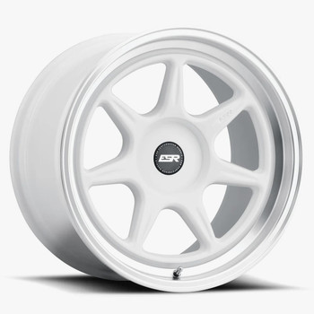 Esr Cr7 Wheels Rims 18x10.5 5x120 Gloss White W/ Machined Lip 22mm ...