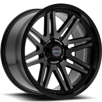 Wicked Offroad W901 Wheels Rims 20x10 6x139.7 Gloss Black Machined W ...
