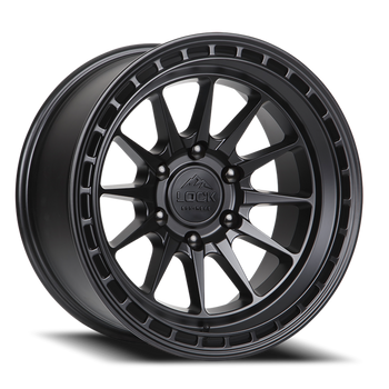 Lock Offroad Baja Wheels Rims 17x8 6x130 Matte Black W/ Matte Black ...
