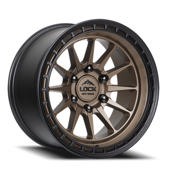 Lock Offroad Baja 17x8 6x130 Desert Bronze Black 38mm Wheels
