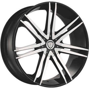 Borghini Bw20 20x7.5 5x105 5x114.3 Black Machine 38mm Wheels