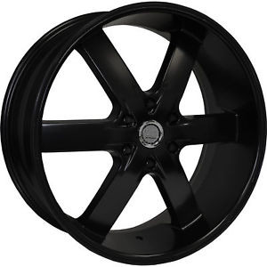 U2 55 Wheels Rims 24x10 6x139.7 Black 30mm | WU2W055S48O18P024F001C16