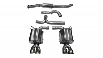 Corsa Performance Exhaust 3.0" Cat-Back Dual Rear Exit with Twin 3.5 ...