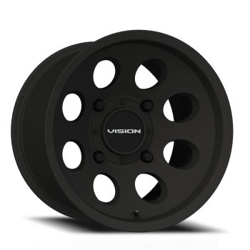 Vision 56 Midway 15x10 4x156 Satin Black -10mm Wheels