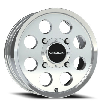 Vision 56 Midway 15x6 4x156 Polished 38mm Wheels