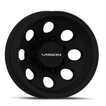 Vision Dually 56 Midway Wheels Rims 17x6.5 8x200 Satin Black -178mm