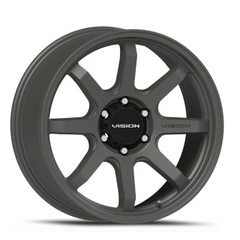Vision Flow 351 17x8.5 6x135 Satin Grey 10mm Wheels