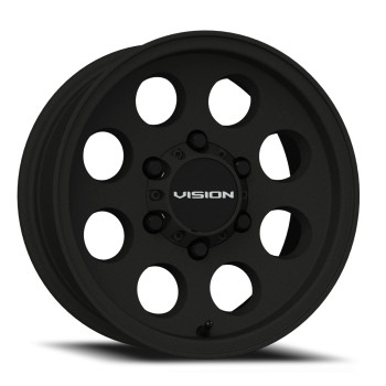 Vision 56 Midway Wheels Rims 15x6 6x139.7 Satin Black 0mm | 56VT5683SB0