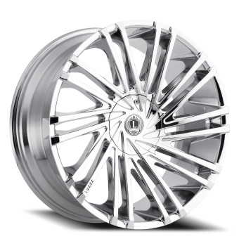 Luxxx Alloys Lux 17V 22x9 5x127 5x135 Chrome 13mm Wheels