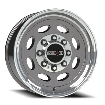 Vision Hauler 81 19.5x7.5 8x165.1 Gunmetal Machine 0 Wheels