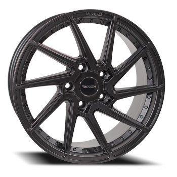 Venom 47 Wheels Rims 17x8 5x114.3 Satin Black 35mm | VEN4717851143+35B-B