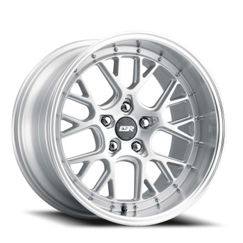 Esr Cs11 Wheels Rims 18x9.5 5x112 Hyper Silver W/ Machined Lip 35mm ...