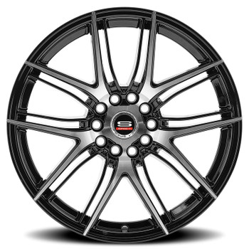 Spec-1 Sp-56 Wheels Rims 18x8 4x100 4x114.3 Gloss Black & Machined 38mm ...